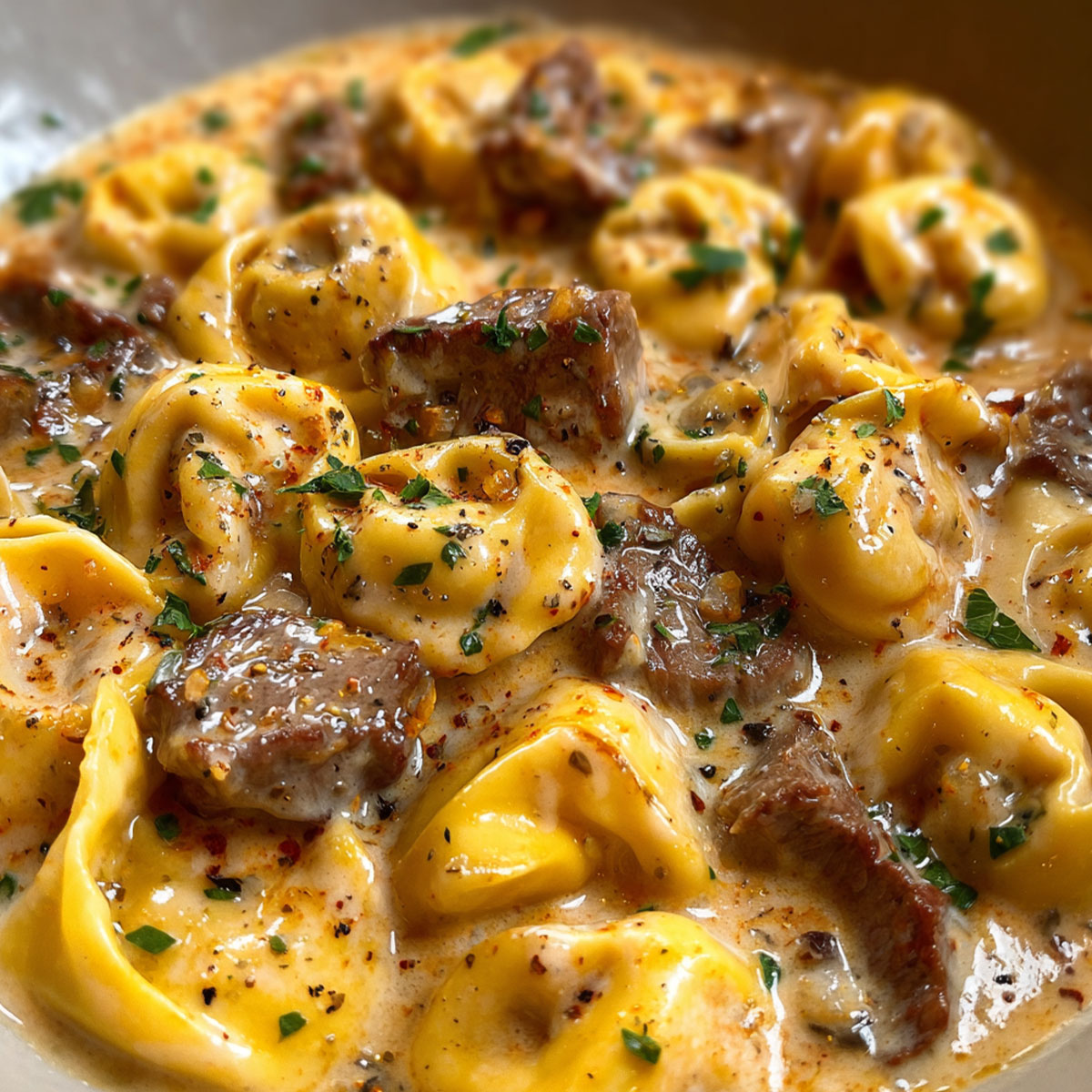 Beef Parmesan Tortellini – Easy 25-Minute Creamy Recipe