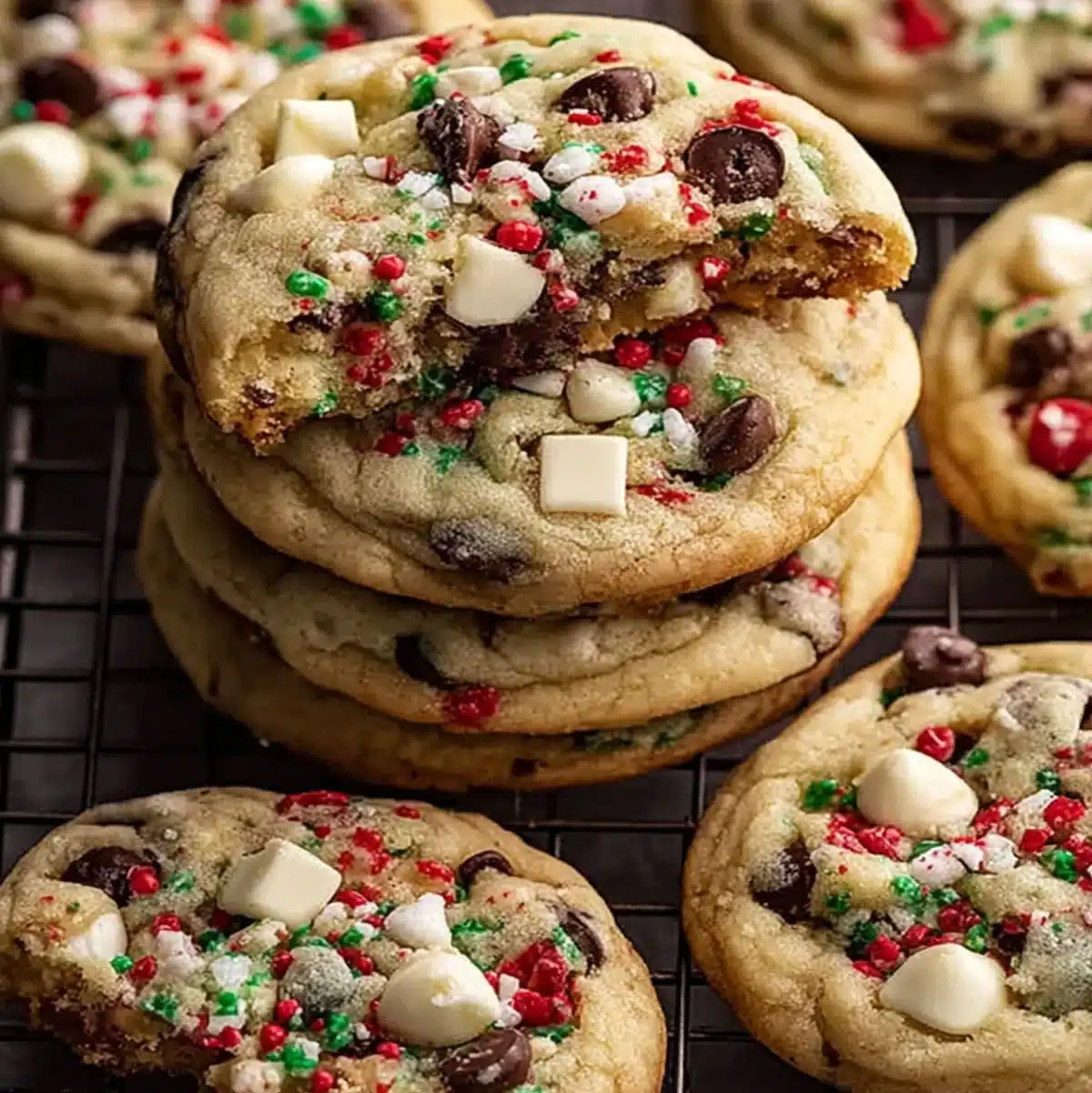 Winter Wonderland Chocolate Chip Christmas Cookies
