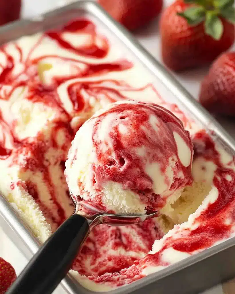 Strawberry Cheesecake Ice Cream – Creamy Dessert Idea