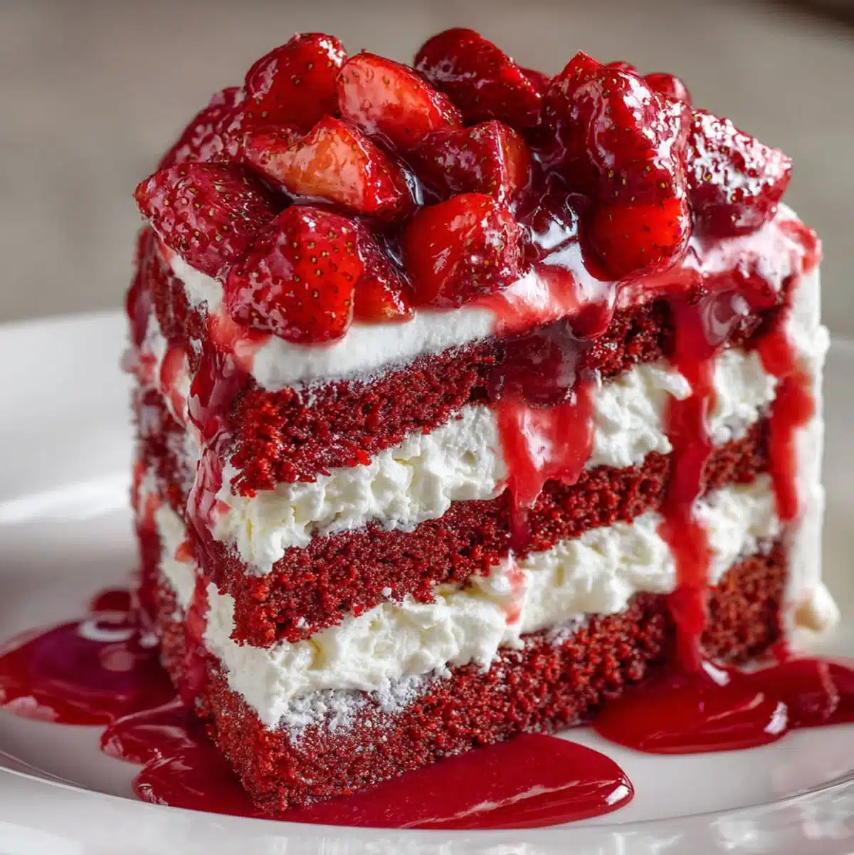 Decadent Red Velvet Cake with Cream Cheese Frosting