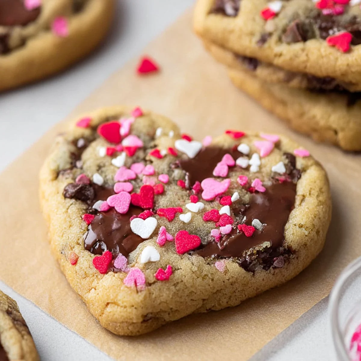 Heart Shaped Chocolate Chip Cookies – Gift Idea Recipe